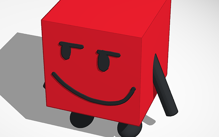 3D design BFB Blocky - Tinkercad
