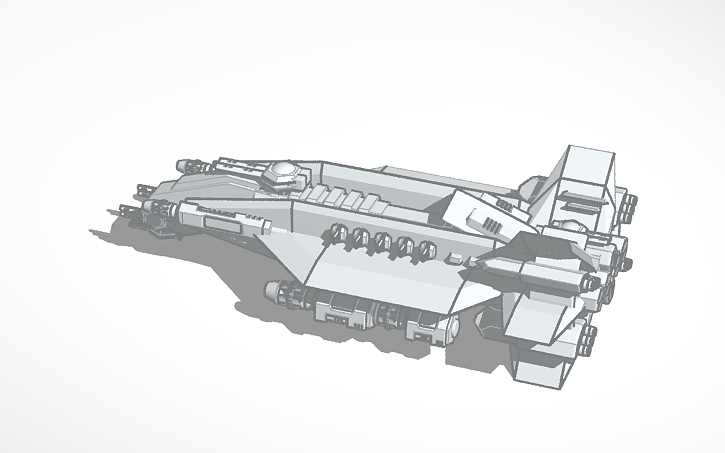 3D design The SS Devastator - Dark Star Fleet Battle Cruiser | Tinkercad
