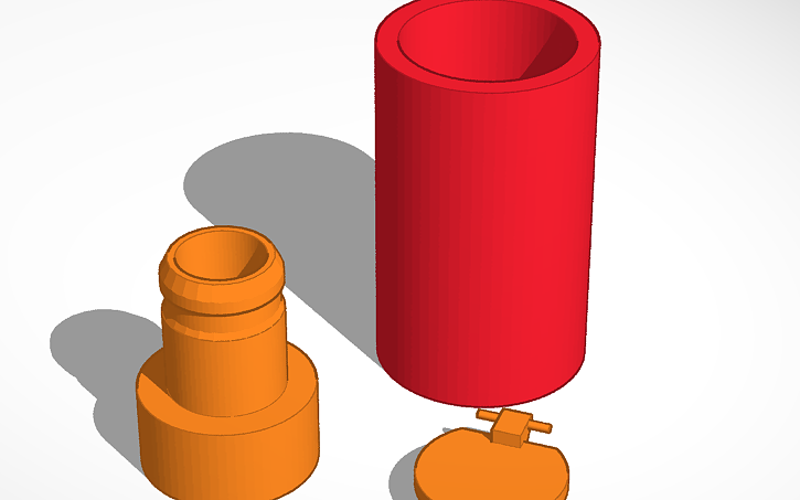 3D design Foot Valve (mini pump) - Tinkercad