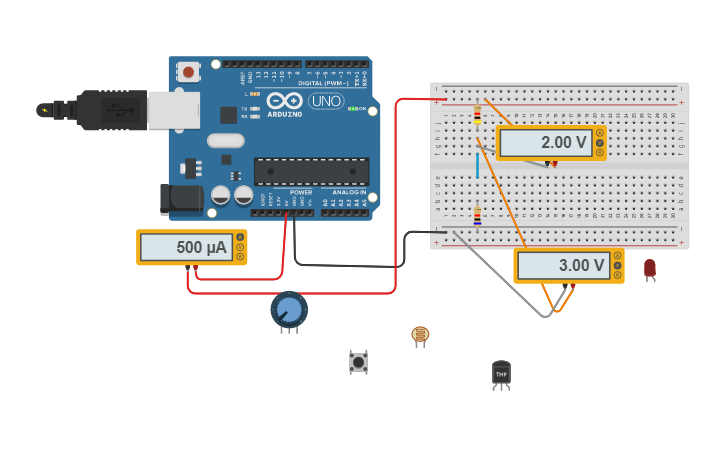 Circuit design air conditioning - Tinkercad