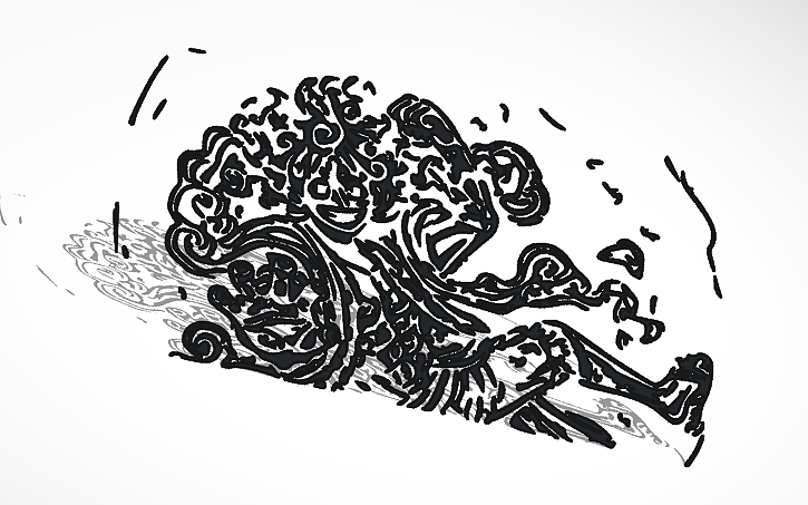 3D design LUFFY 5 - Tinkercad