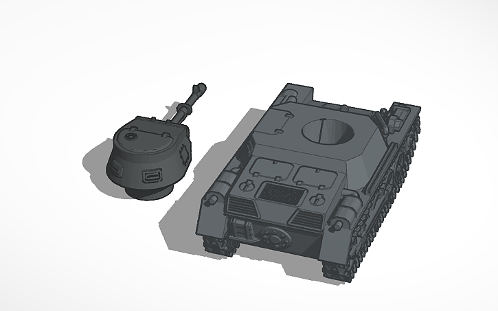 3D design Panzer I - Tinkercad