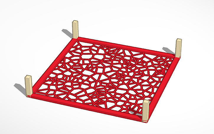 3d Design Voronoi Grid Tinkercad