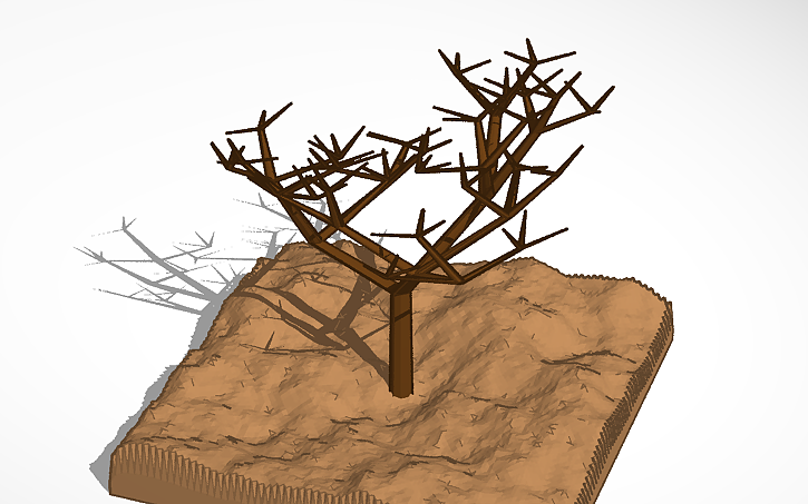 3D design dead tree 😎 - Tinkercad