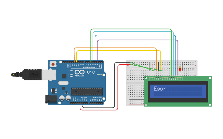 Circuit design Name Display - Tinkercad