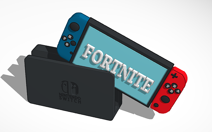3D design Nintendo switch (Fortnite) - Tinkercad