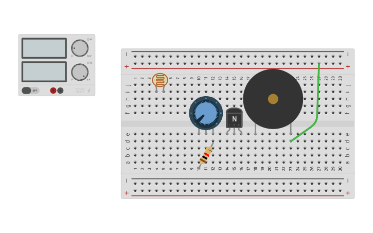 Circuit design light sensor - Tinkercad