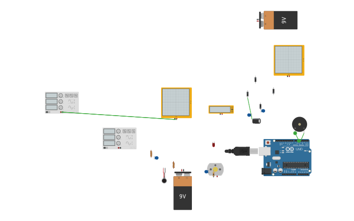 Circuit design AC current - Tinkercad