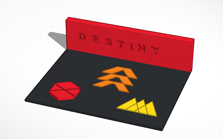 3D design Destiny Classes | Tinkercad