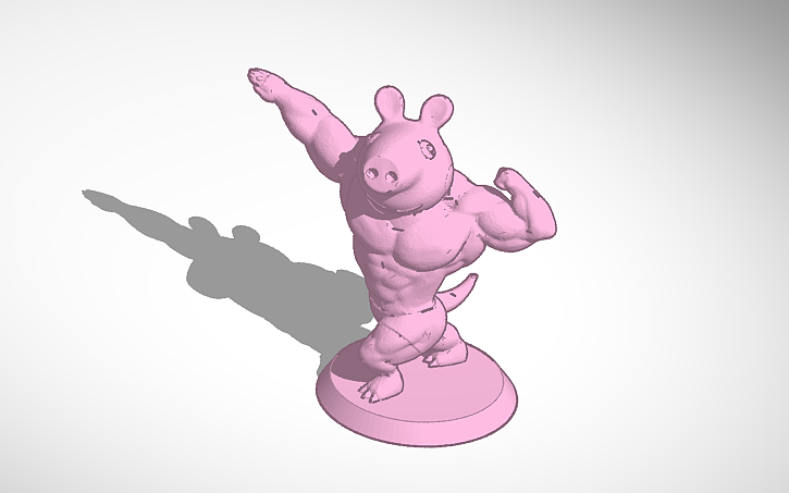 3D design Ripped Peppa Pig - Tinkercad