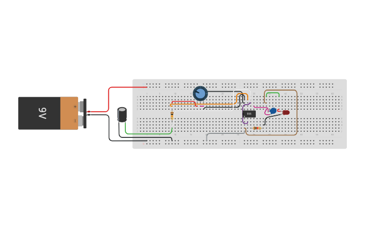 Circuit Design Cabrera Blinker Tinkercad