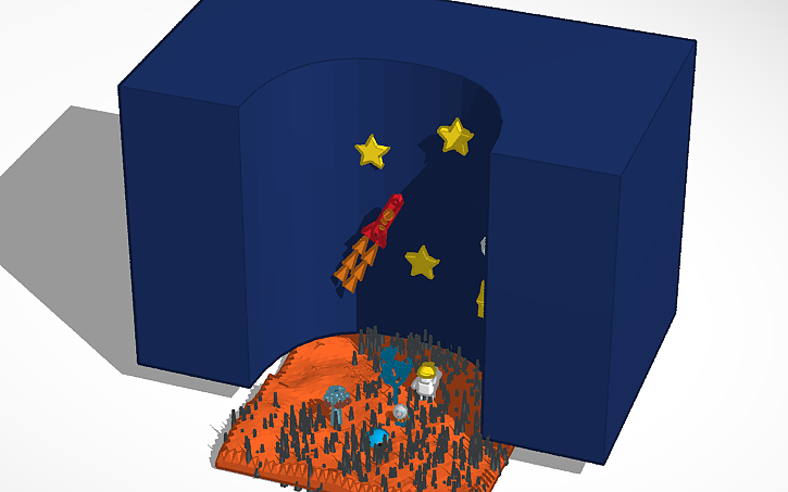 3D design Planet in space - Tinkercad