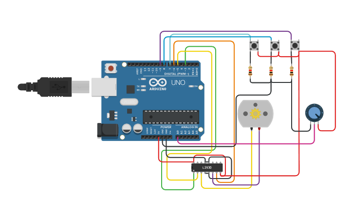 Circuit design Workshop Motor DC 9/4/23 - Tinkercad