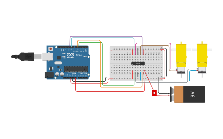 Circuit design Practica Driver | Tinkercad