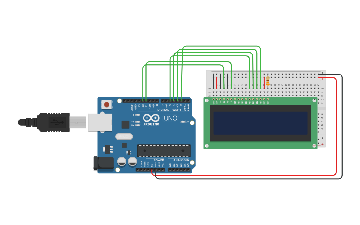 Circuit design Count to 10 Loop | Tinkercad