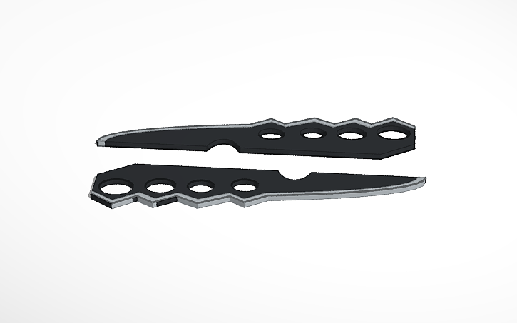 3D design Asuma Chakra Blades (Naruto) - Tinkercad 3D design Asuma Chakra Blades (Naruto) - Tinkercad