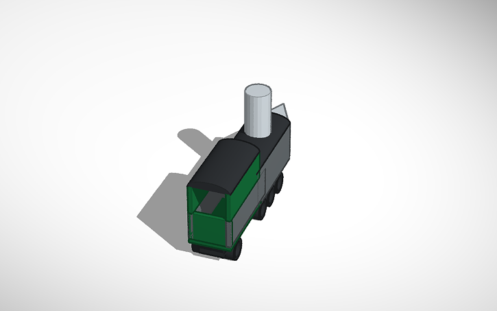 3D design Steam Locomotive - Tinkercad
