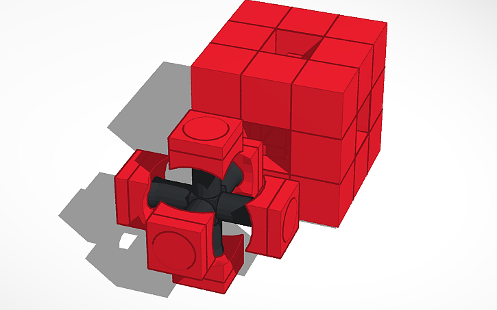 3D design Rubik's Cube - Tinkercad