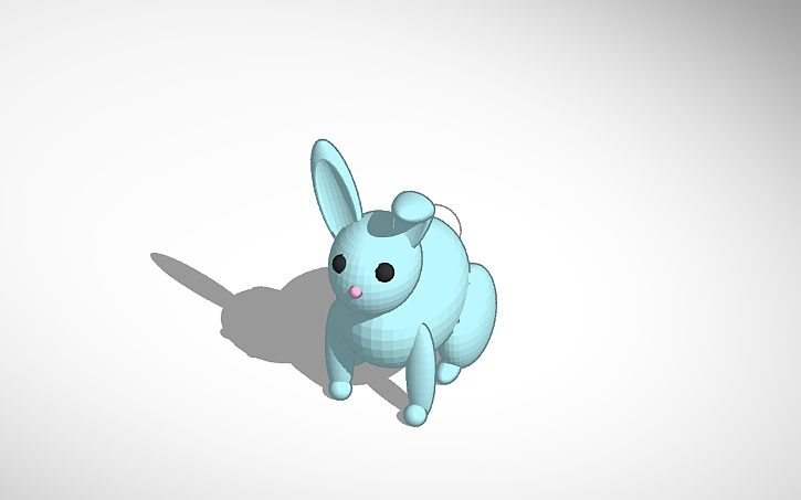 3d Design Rabbit Tinkercad