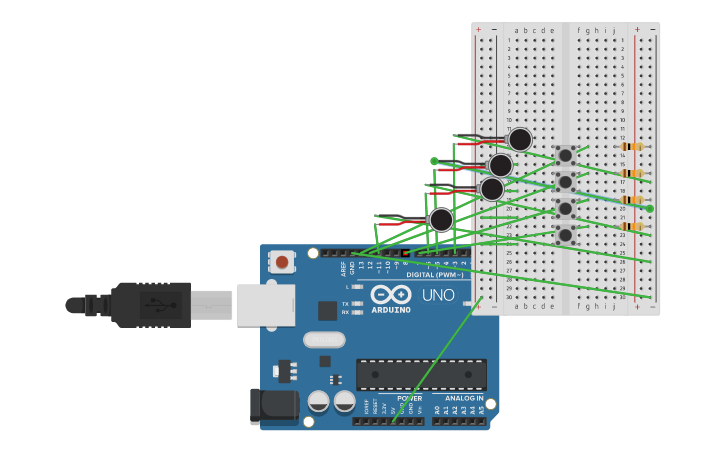 Circuit Design Motores De Vibração Tinkercad