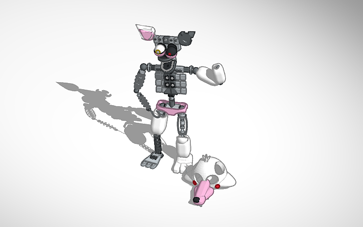 3D design Destroyed Mangle - Tinkercad