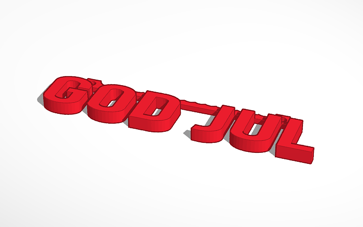 3D design God_Jul | Tinkercad