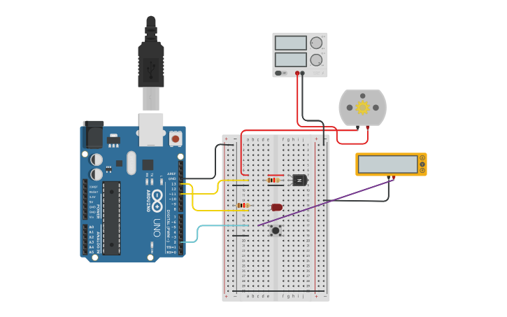 Circuit design Simple Finite State Machine | Tinkercad