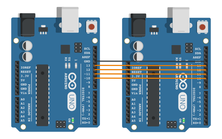 Circuit Design Arduino Spi Comms Tinkercad