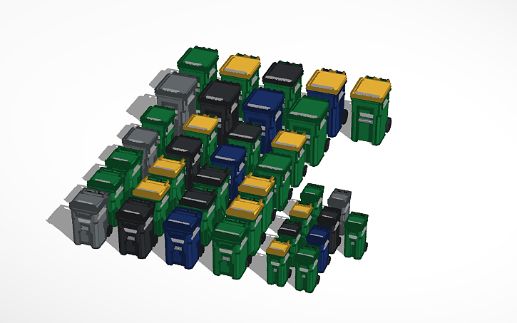 3D design Waste Management Cart Yard | Tinkercad