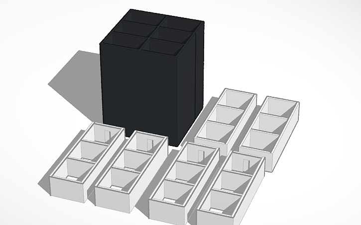 3D design Storage - Tinkercad