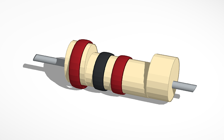 3d Design Resistor Tinkercad