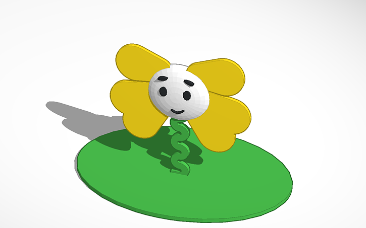 3D design Flowey - Tinkercad