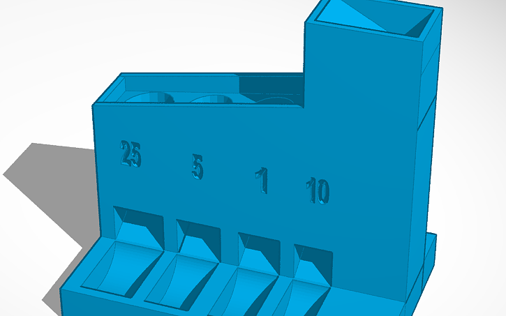 3D design Coin Sorter - Tinkercad