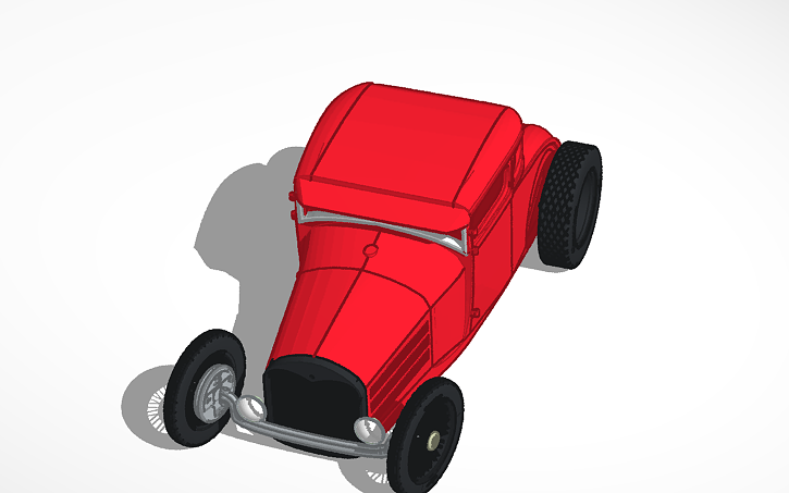 3D design hot rod - Tinkercad