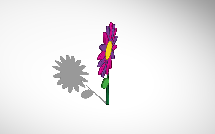 3D design flower | Tinkercad