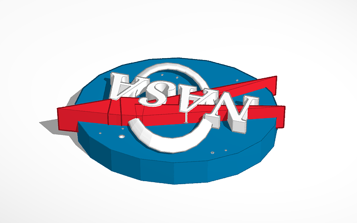 3D design NASA logo - Tinkercad