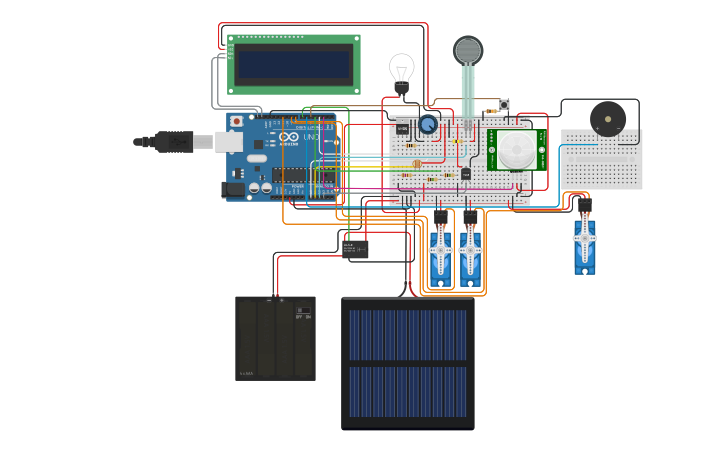 Circuit design Smart Gardener | Tinkercad