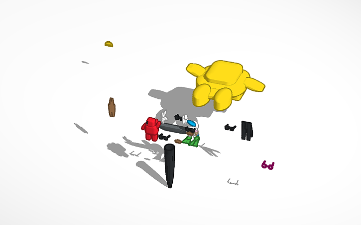 3D design detective ice-cream man (Logan) | Tinkercad