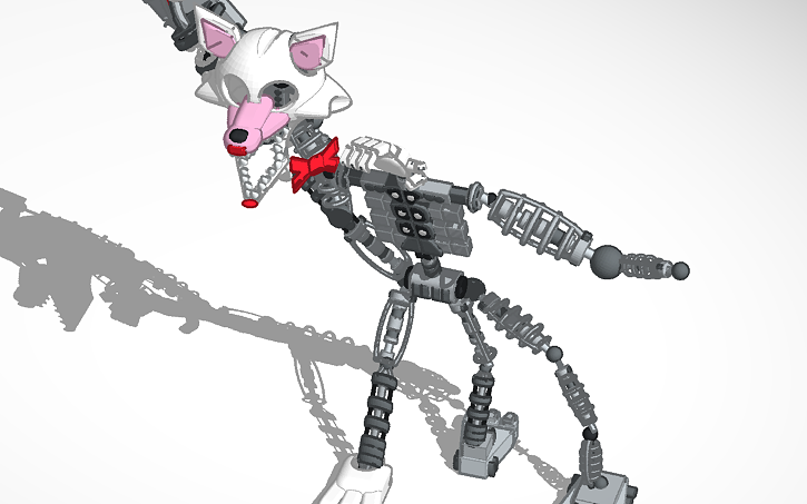 3d Design Mangle Fnaf 2 Tinkercad