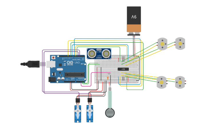 Circuit design Lazy Nerds Project - Wiring Diagram - Tinkercad