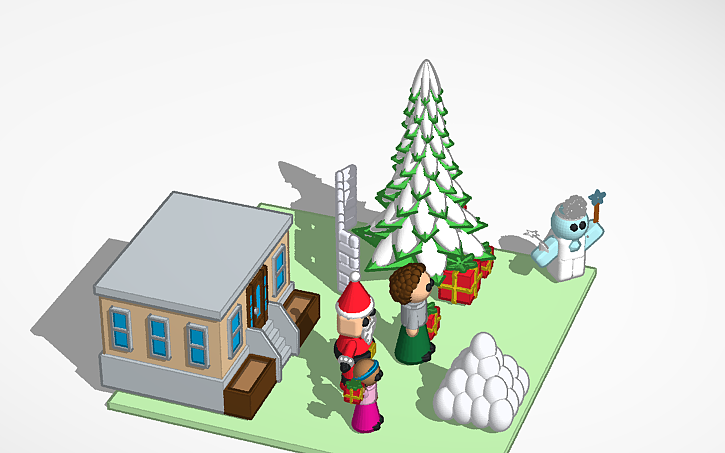 3D design ong gia noel - Tinkercad