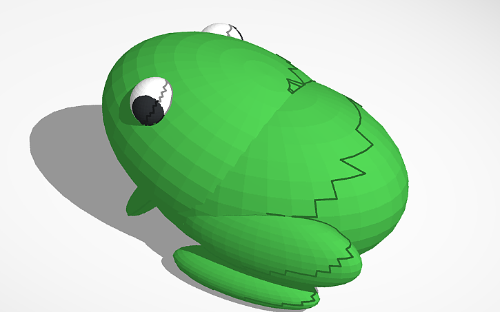 3d Design Cute Frog Copyable For A Week 🐸 Tinkercad 