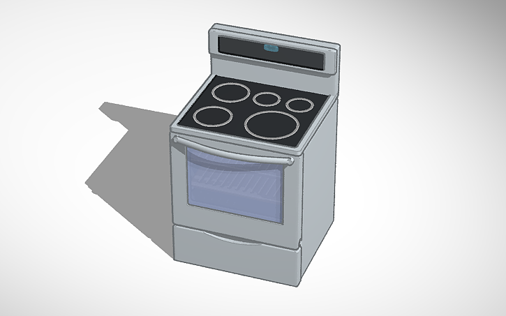 3D design Range/Stove - Tinkercad