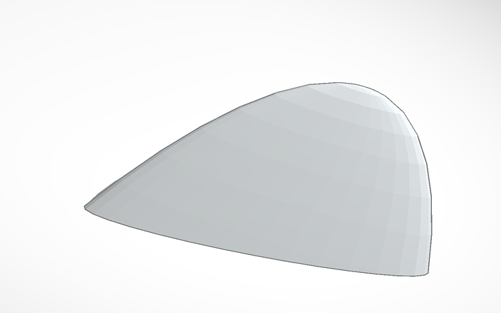 3D design Surf Fin - Tinkercad