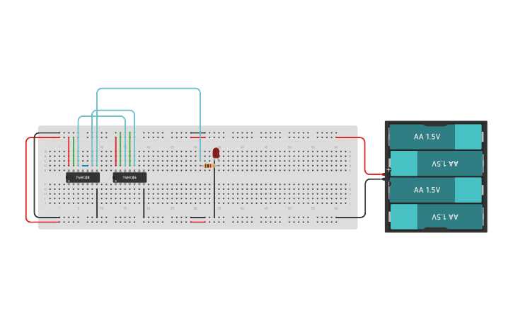 Circuit design EXAMPLE 5 - Tinkercad