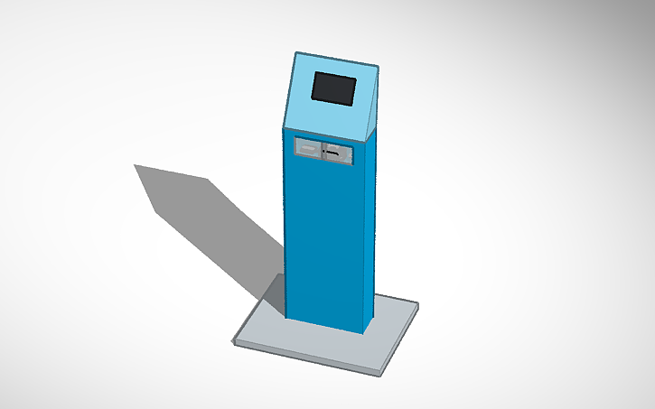 3D design Kiosk design - Tinkercad