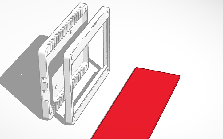 3D design HDMI 5" Display Mount Adafruit - Tinkercad