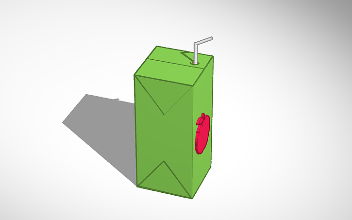 3D design Juice Box - Tinkercad