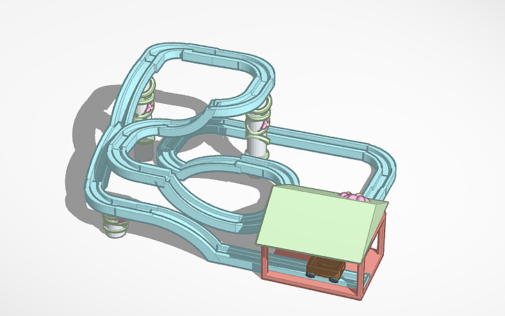 3D design roller coster - Tinkercad