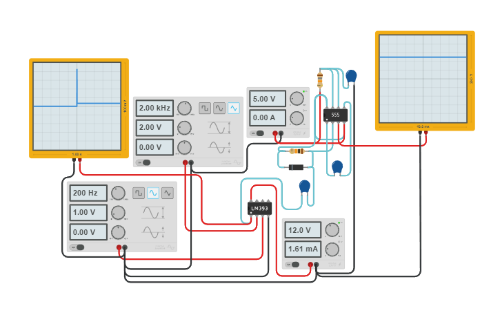 Circuit design PPM Generation - Tinkercad